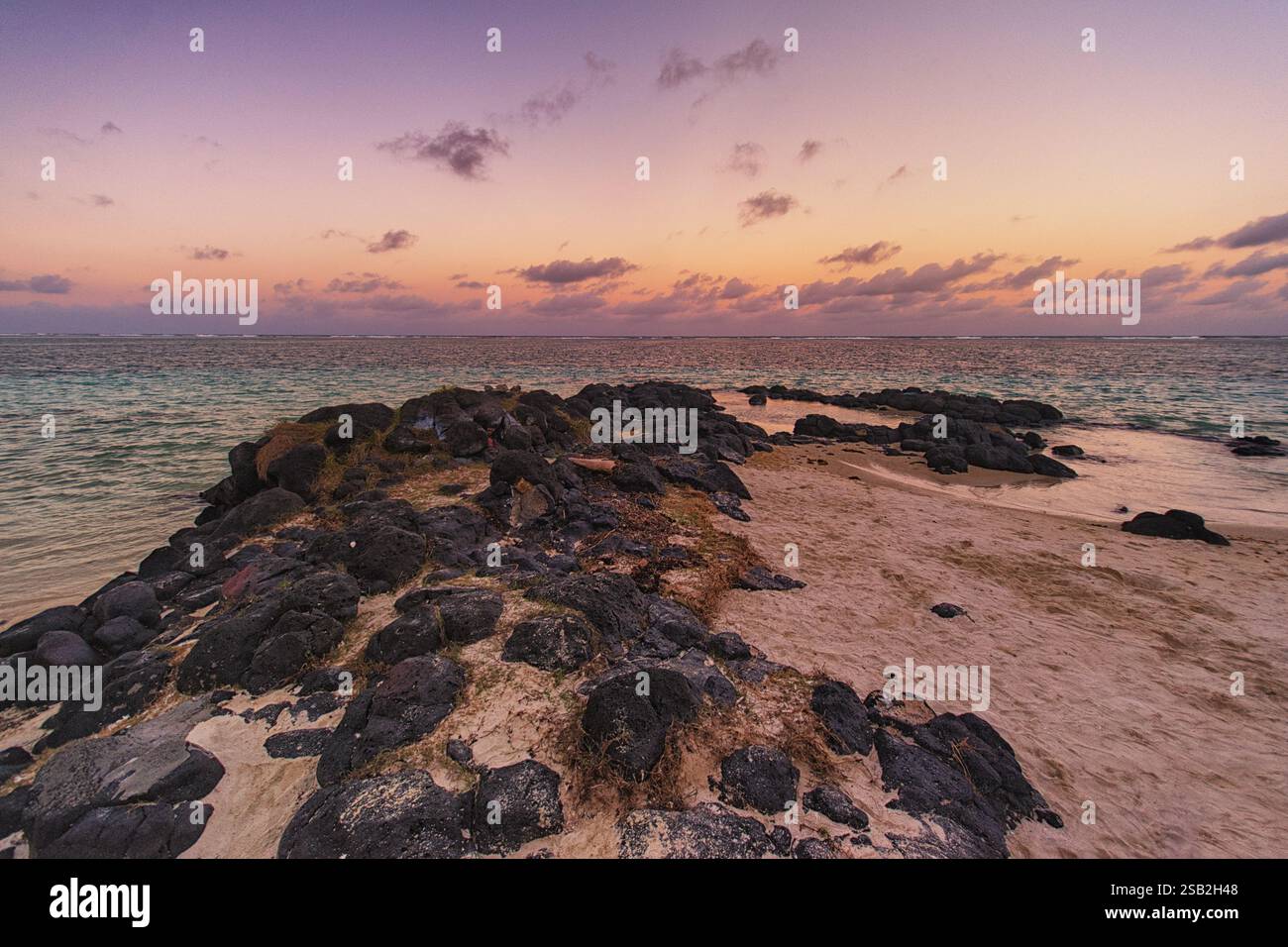 Belle Mare beach in Mauritius Stock Photo - Alamy