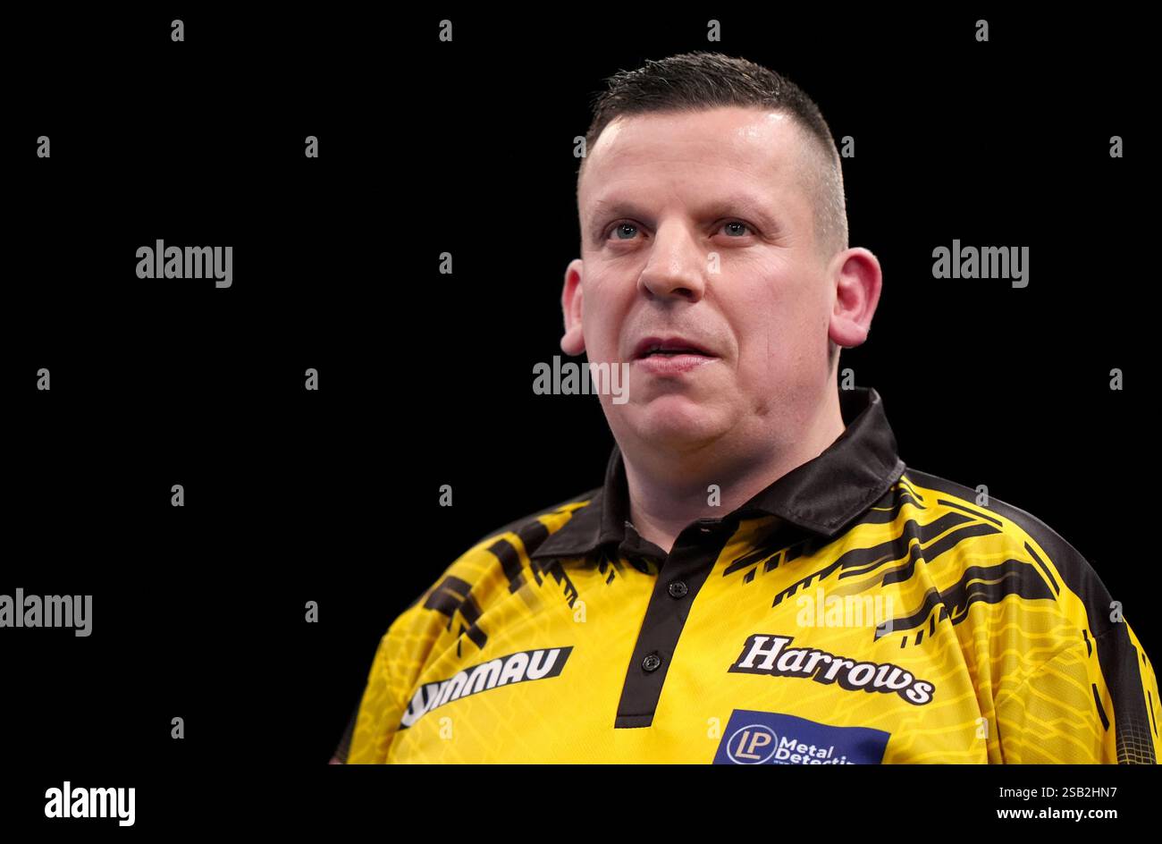 Dave Chisnall during his first round match against Cameron Menzies on ...