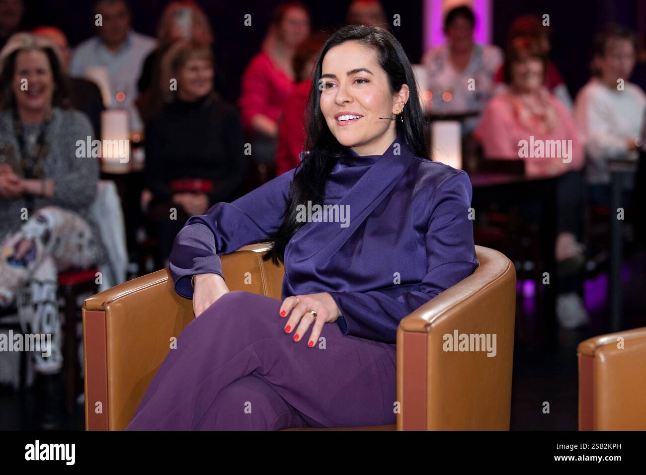 MDR - Riverboat. Moderatorin Aline Abboud anläßlich der Aufzeichnung ...