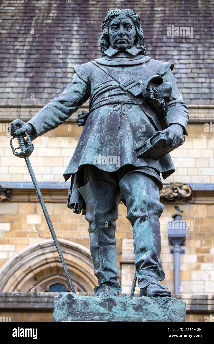 London, UK - April 8th 2024: Statue of English statesman and ...