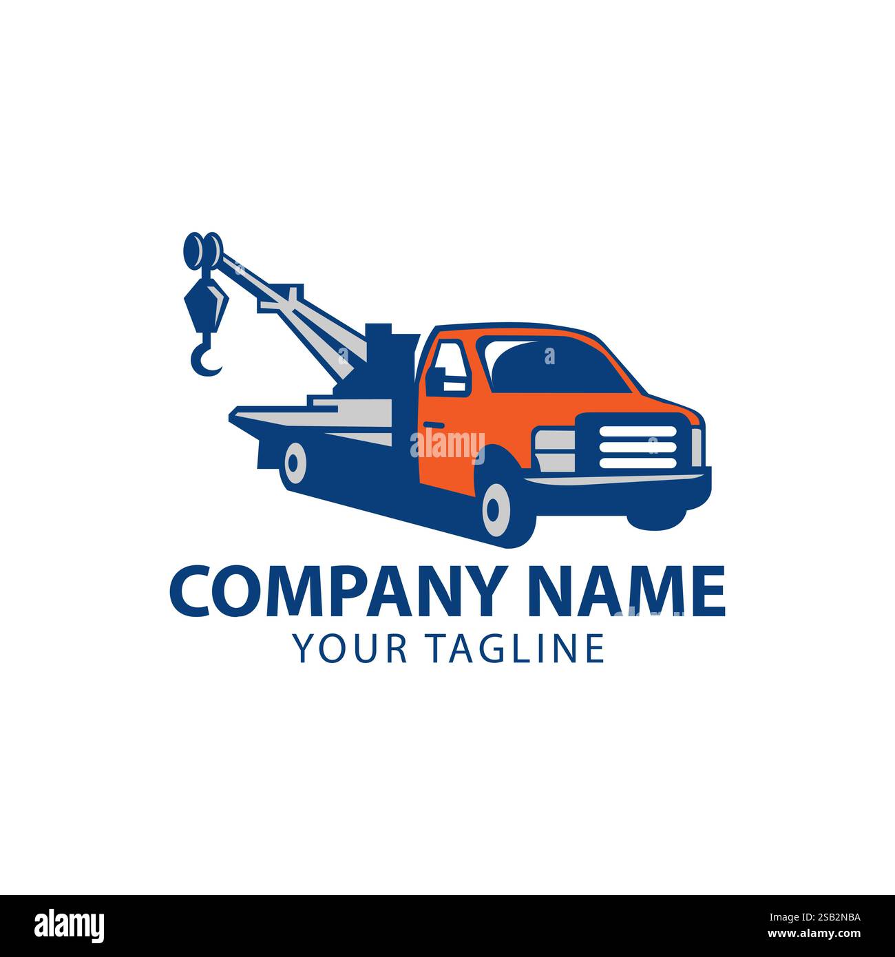 Towing service logo vector for transportation company. Heavy equipment ...