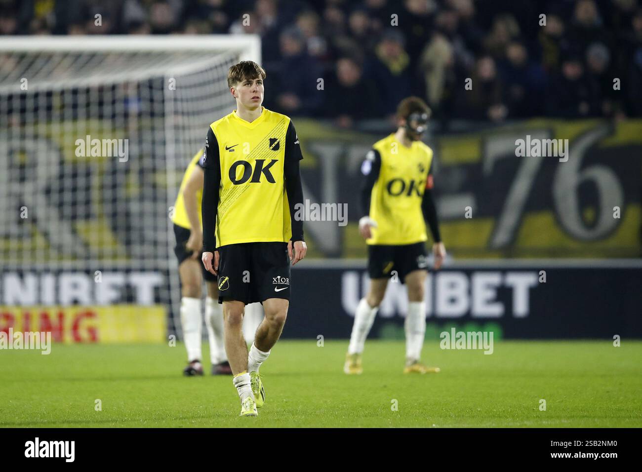 BREDA - Leo Sauer of NAC Breda balks during the Dutch Eredivisie match ...
