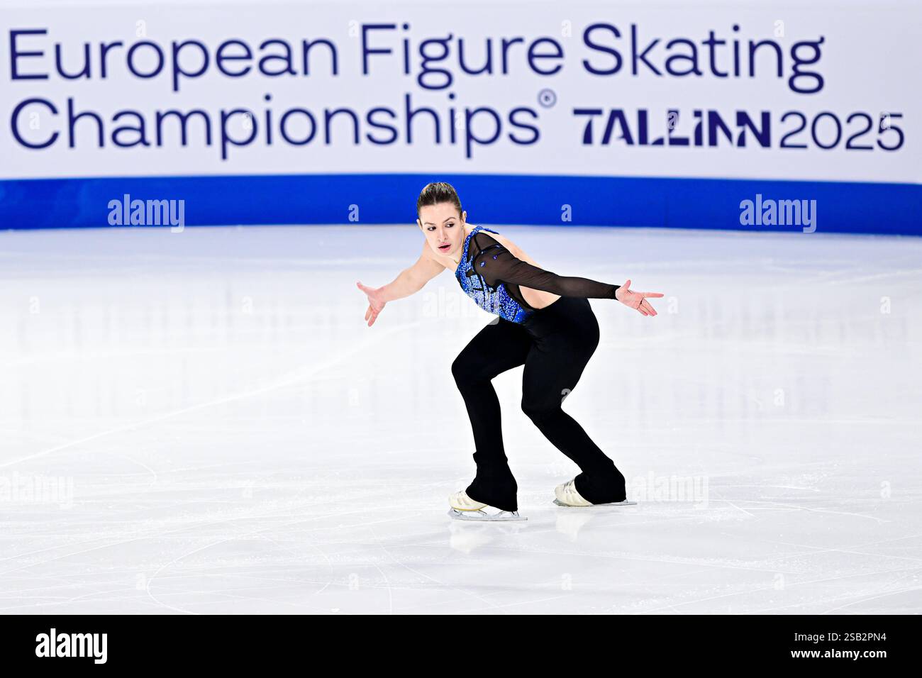Kristen SPOURS (GBR), during Women Free Skating, at the ISU European ...