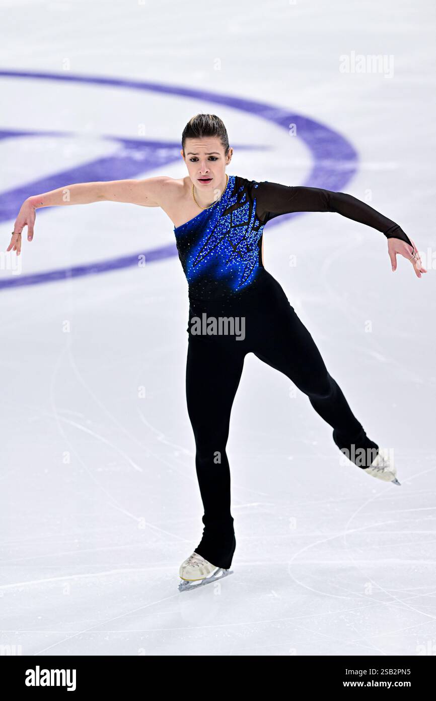 Kristen SPOURS (GBR), during Women Free Skating, at the ISU European ...