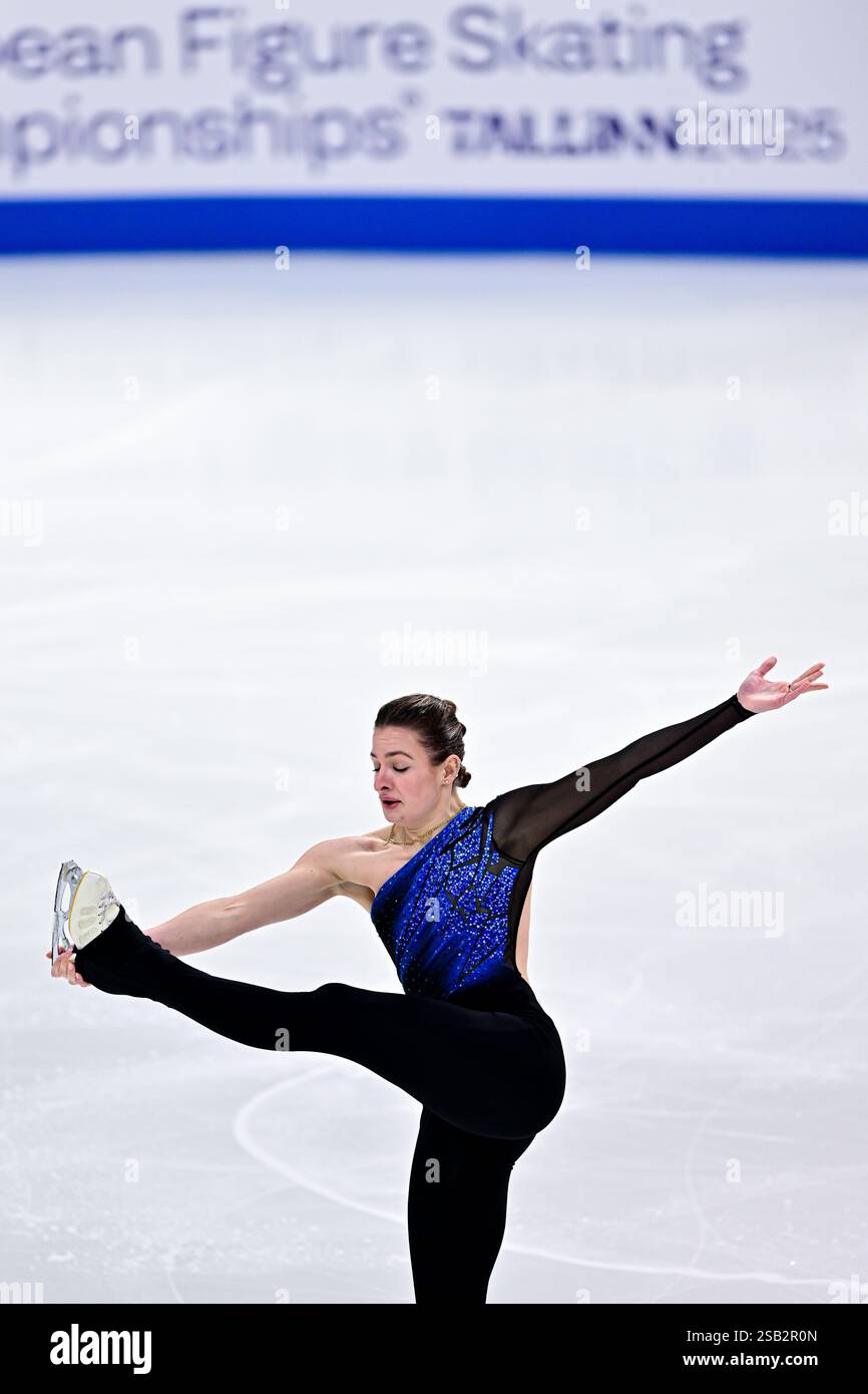 Kristen SPOURS (GBR), during Women Free Skating, at the ISU European ...