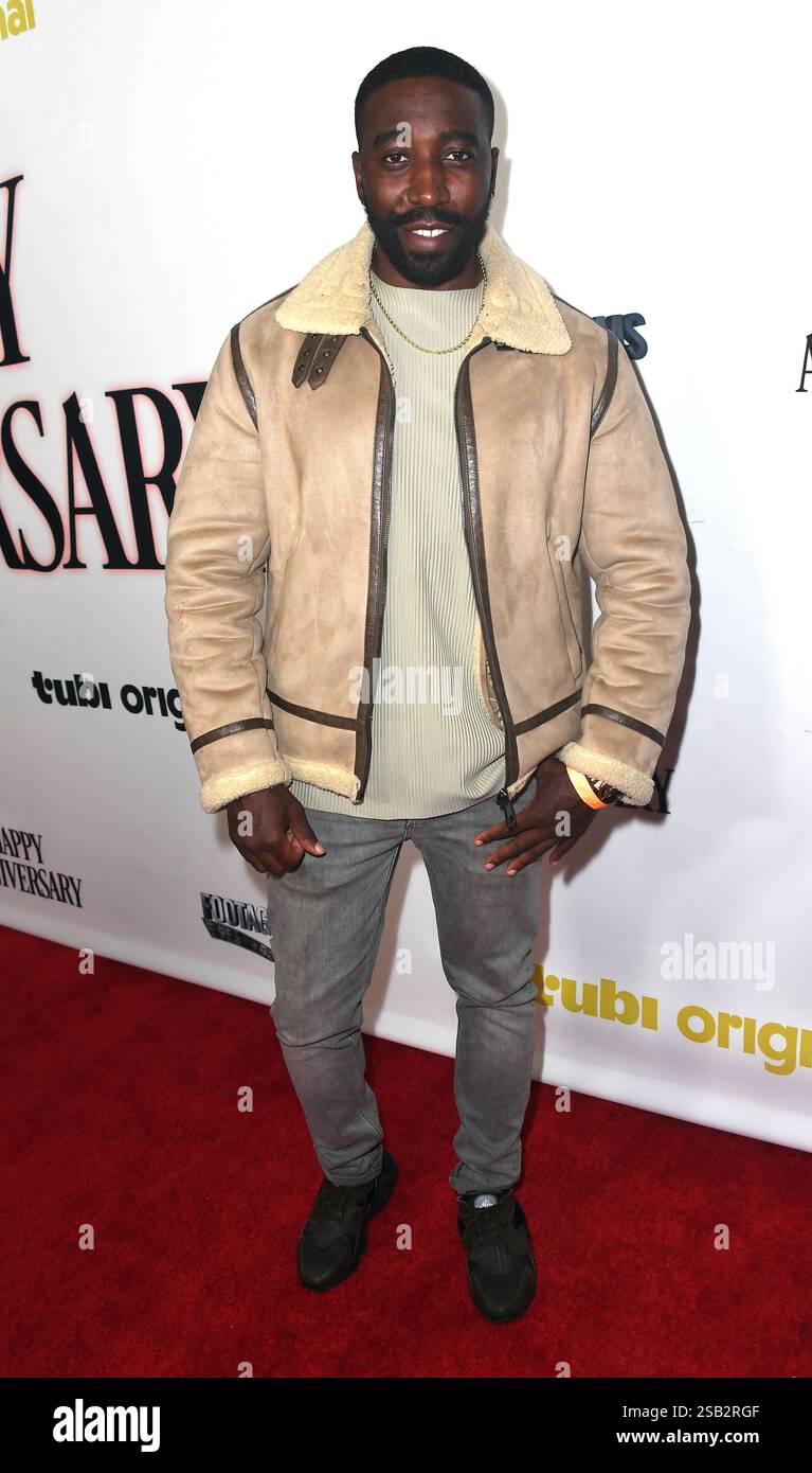Actor Daniel J. Johnson attends the TUBI Premiere Screening of "HAPPY ANNIVERSARY" held at LOOK ...
