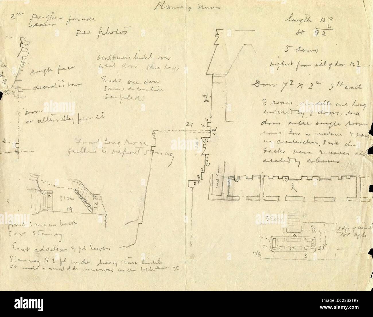 Architectural plan outlines layout hi-res stock photography and images ...
