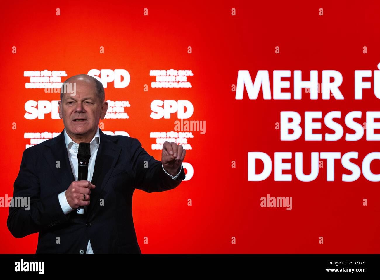 Regensburg, Bavaria, Germany - January 31, 2025: Federal Chancellor ...