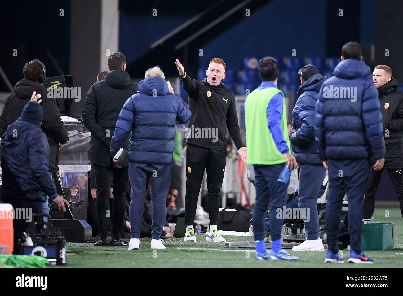 Will STILL (Entraineur Lens RCL) during the Ligue 1 McDonald's match ...
