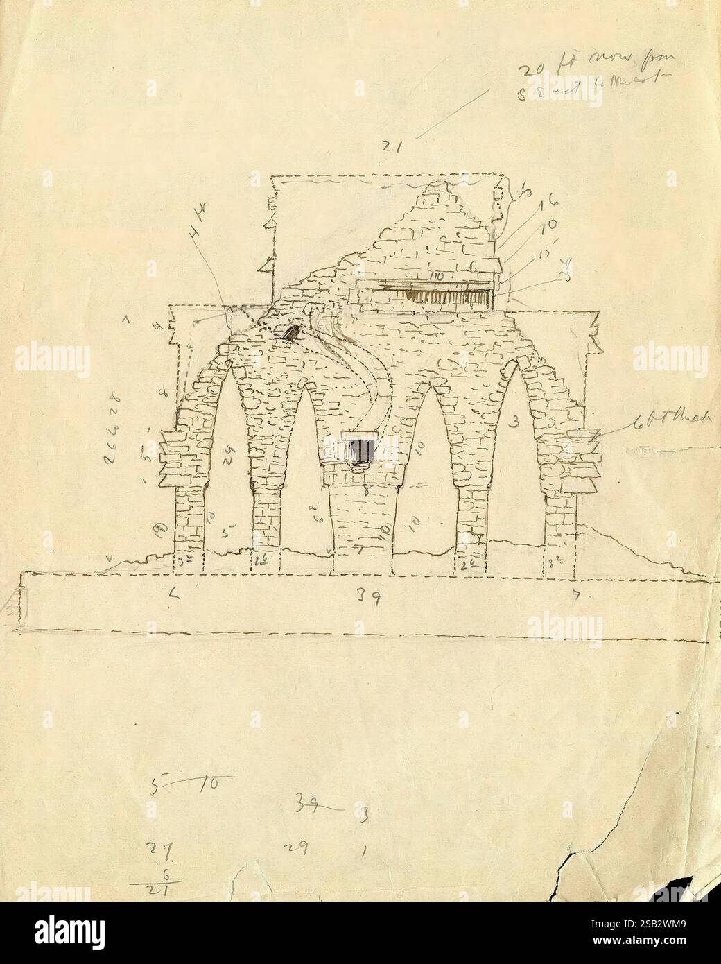 Elevation and details of masonry hi-res stock photography and images ...