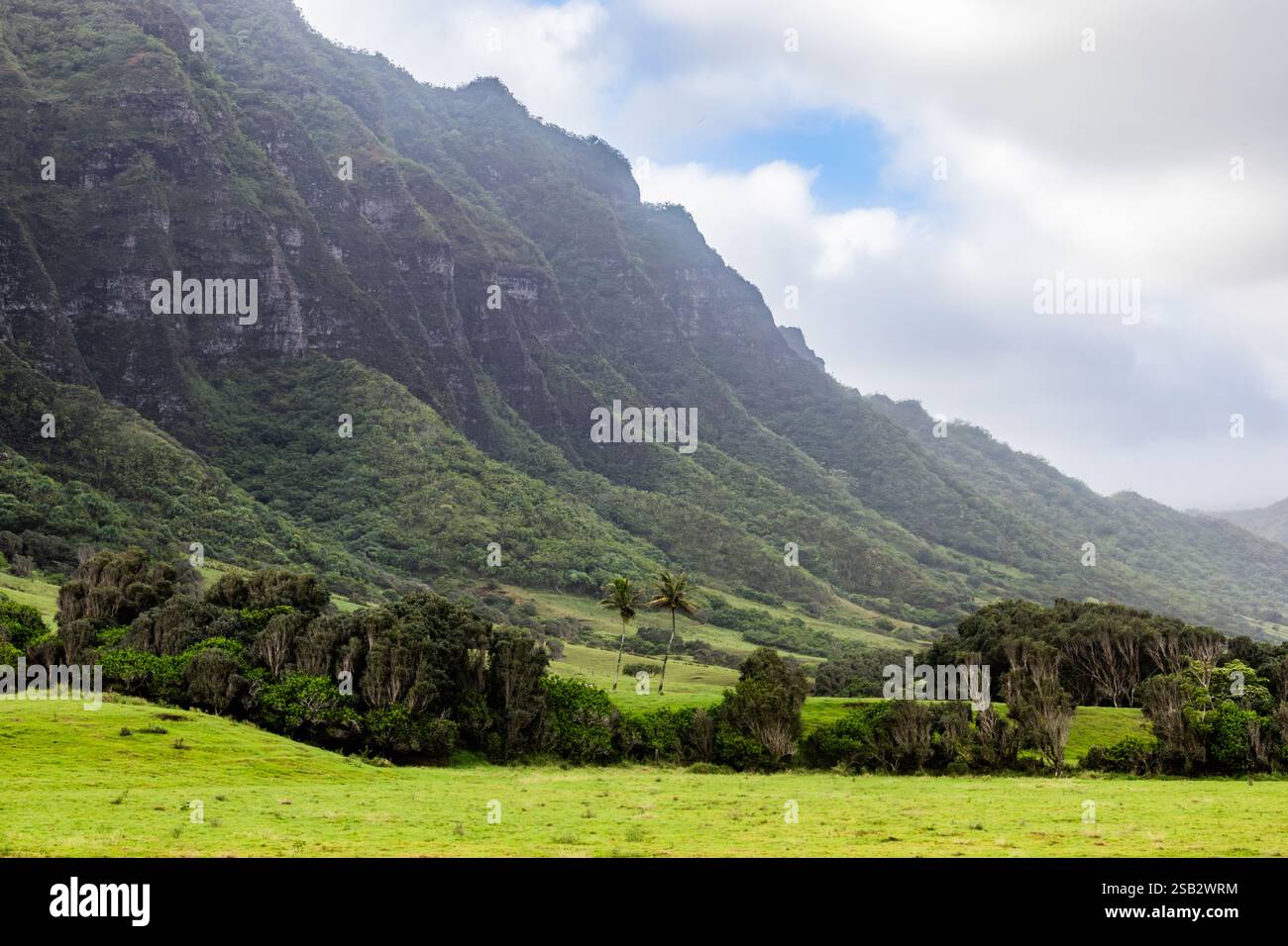 Oahu mountain landscape Stock Photo - Alamy