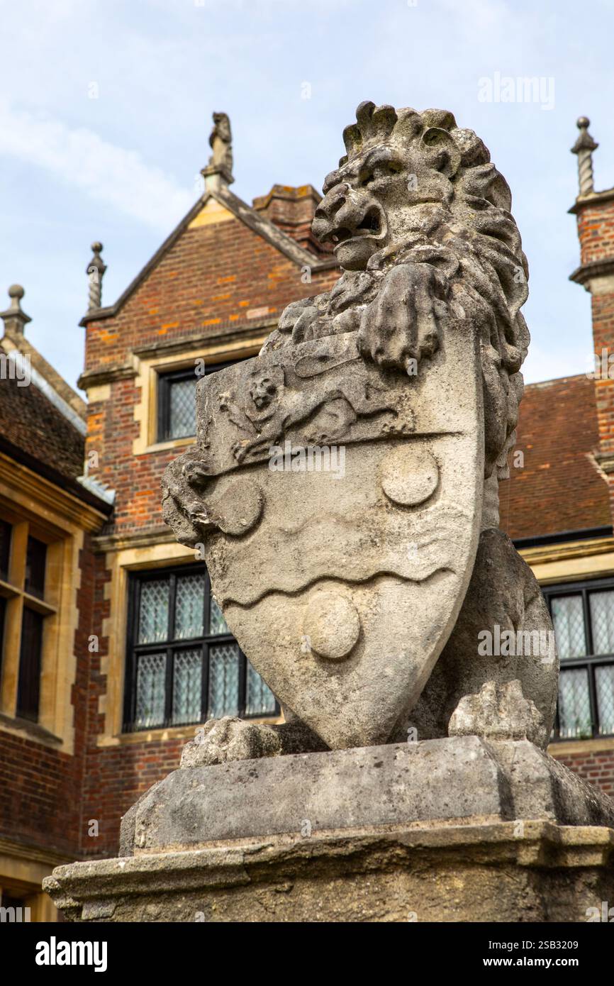 Kent, UK - July 13th 2024: A lion sculpture outside the Maidstone ...