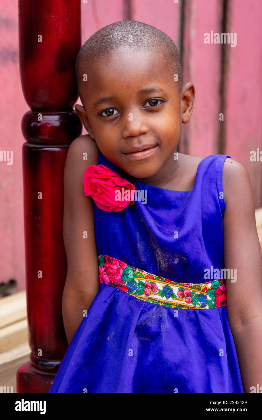 A little Ugandan girl Stock Photo - Alamy