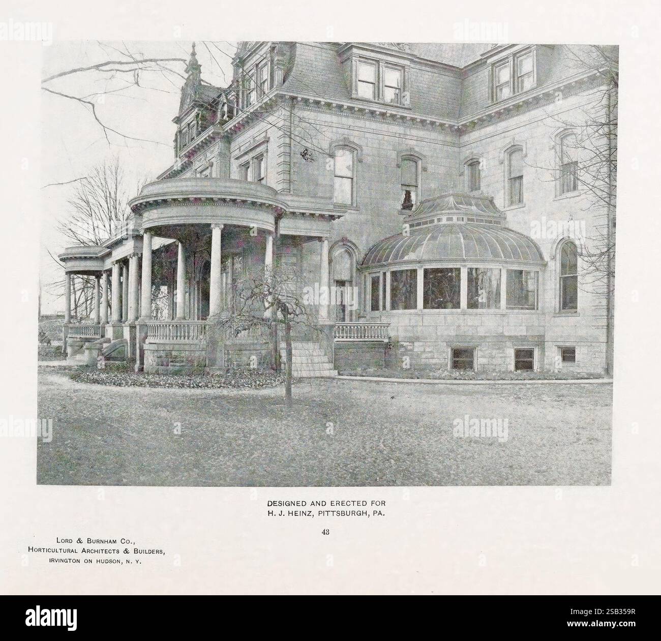 This elegant mansion showcases a blend of architectural styles ...