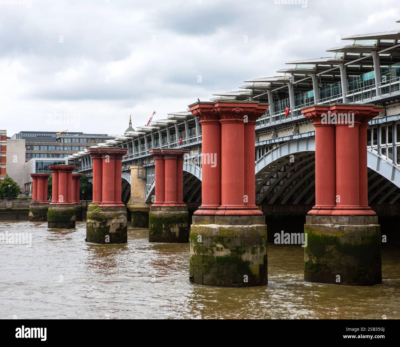 The eight columns of the former Blackfriars Railway Bridge, was also ...