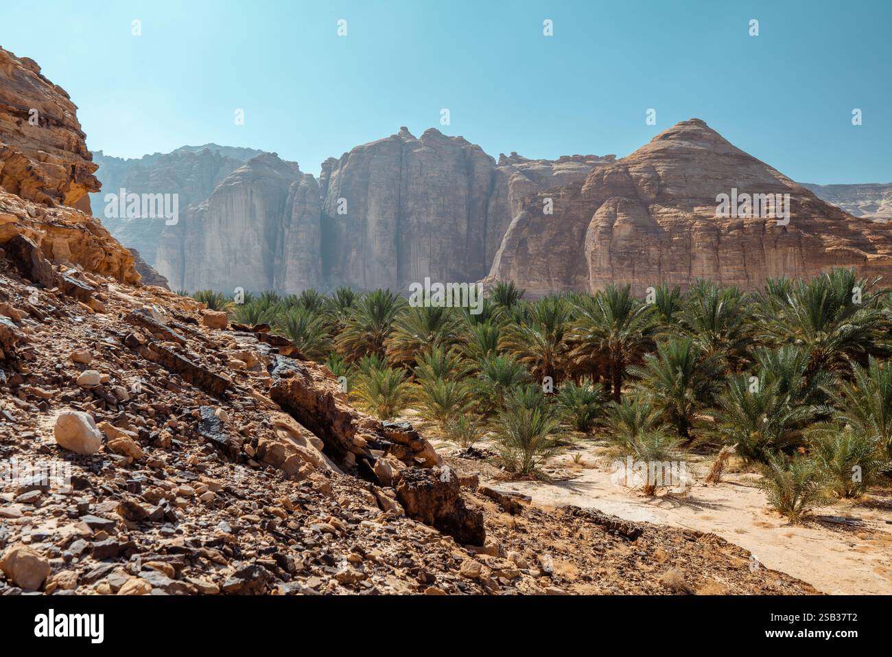 Majestic Rocky Desert Landscape with Dramatic Mountains. Saudi Arabia ...