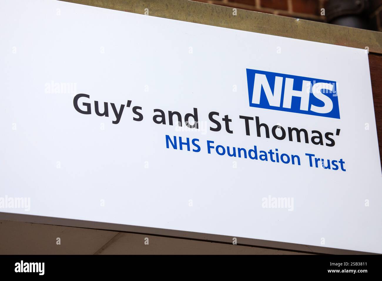 London, UK - June 3rd 2024: The sign for Guys and St. Thomas NHS ...
