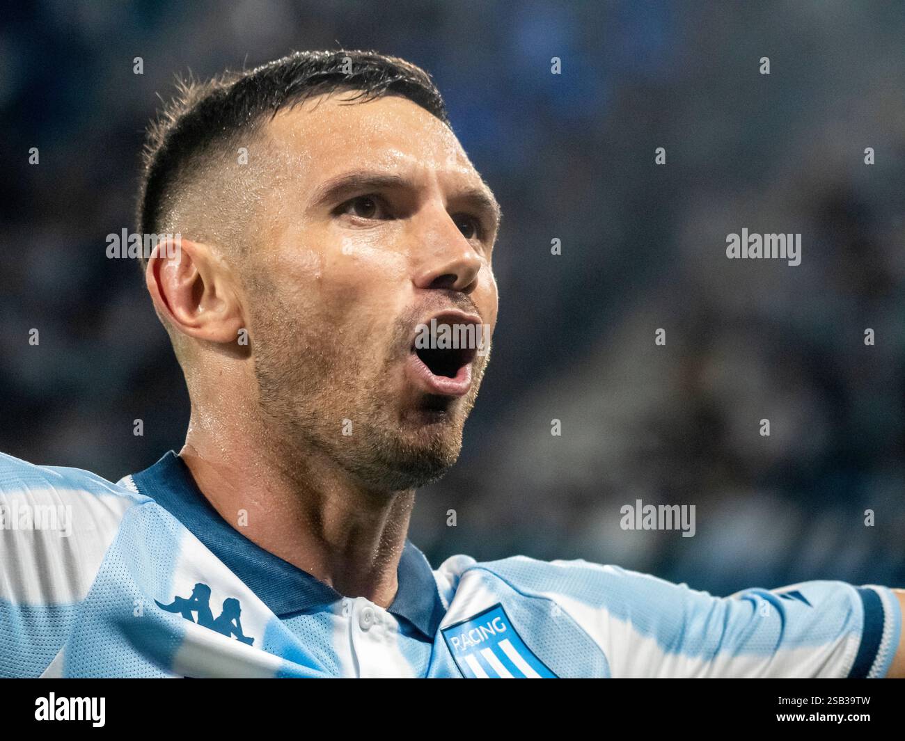 Adrian "Maravilla" Martinez celebrates a goal in the match between ...