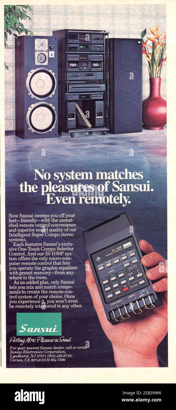 Vintage "Playboy" magazine October 1985 issue advert, USA Stock Photo ...