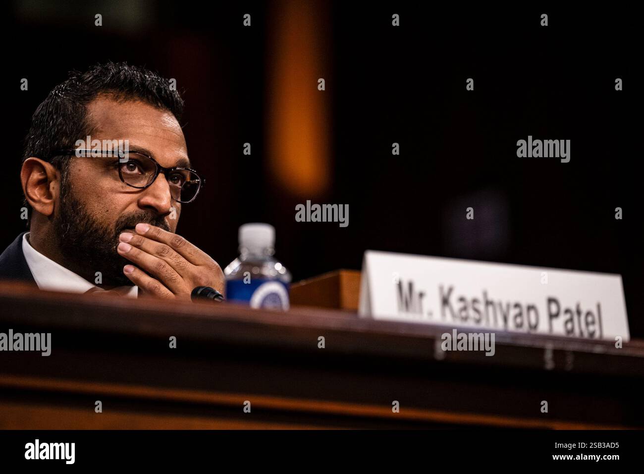Washington, New York, USA. 30th Jan, 2025. Kash Patel testifies at his ...