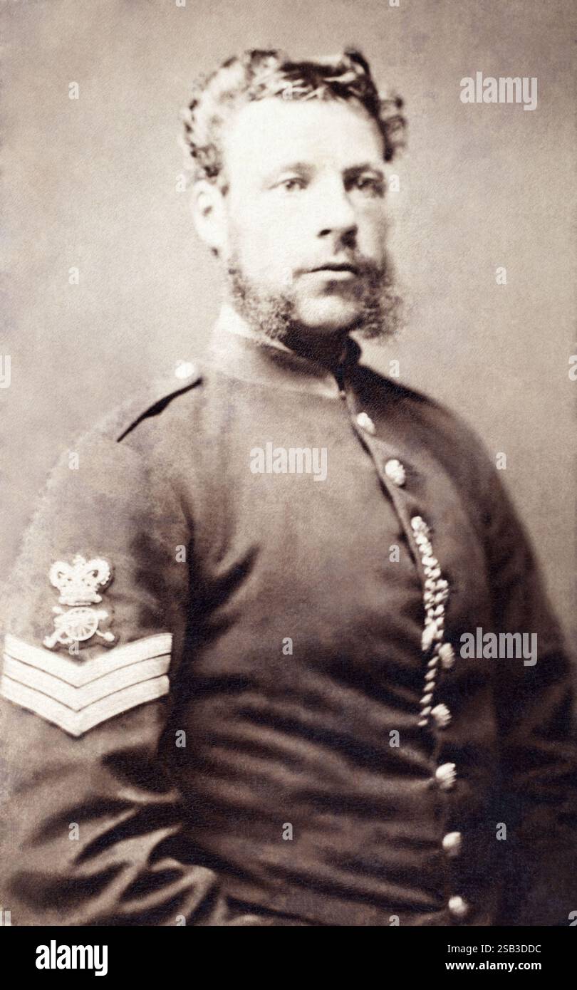 A Victorian troop sergeant major of the Royal Artillery, taken in ...