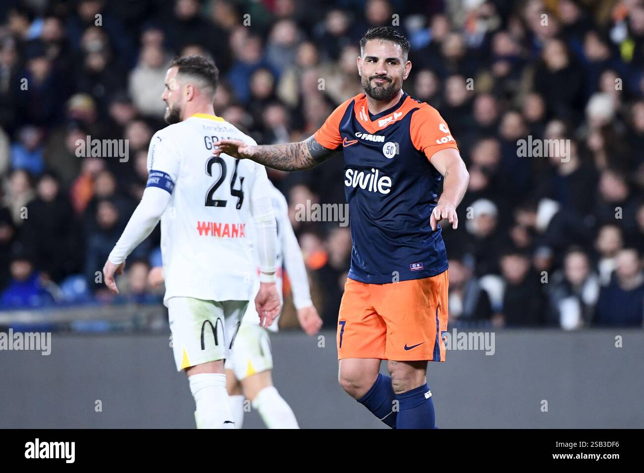 07 Andy DELORT (mhsc) during the Ligue 1 McDonald's match between ...