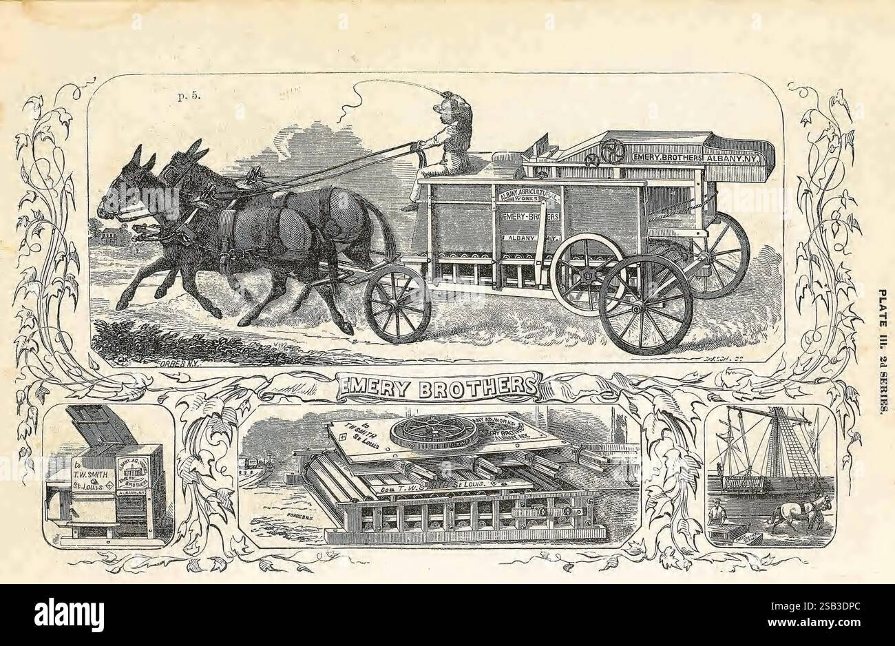 Horse drawn delivery cart labeled hi-res stock photography and images ...