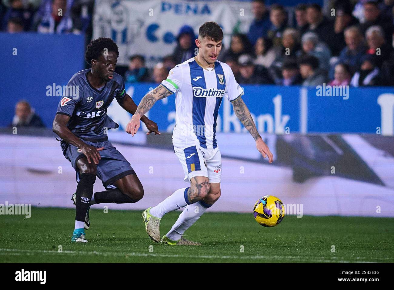 Spanish La Liga EA Sports soccer match between Leganes and Rayo ...
