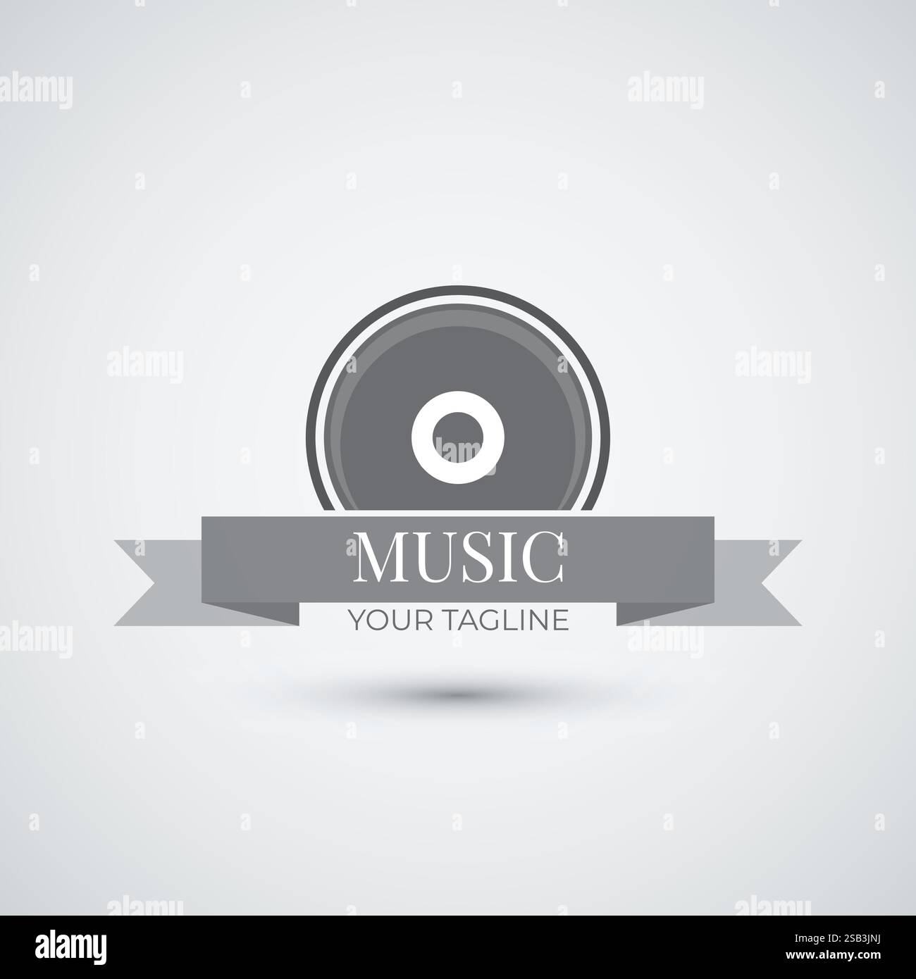 Old disc music logo design icon template Stock Vector Image & Art - Alamy