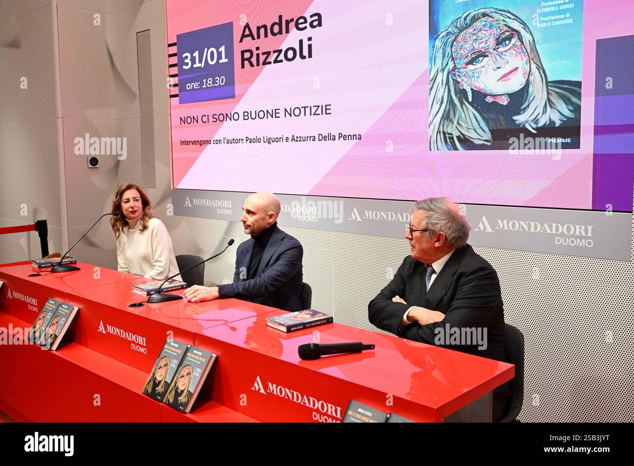 Milan, Italy. 31st Jan, 2025. Milan, Presentation of the book "There is ...