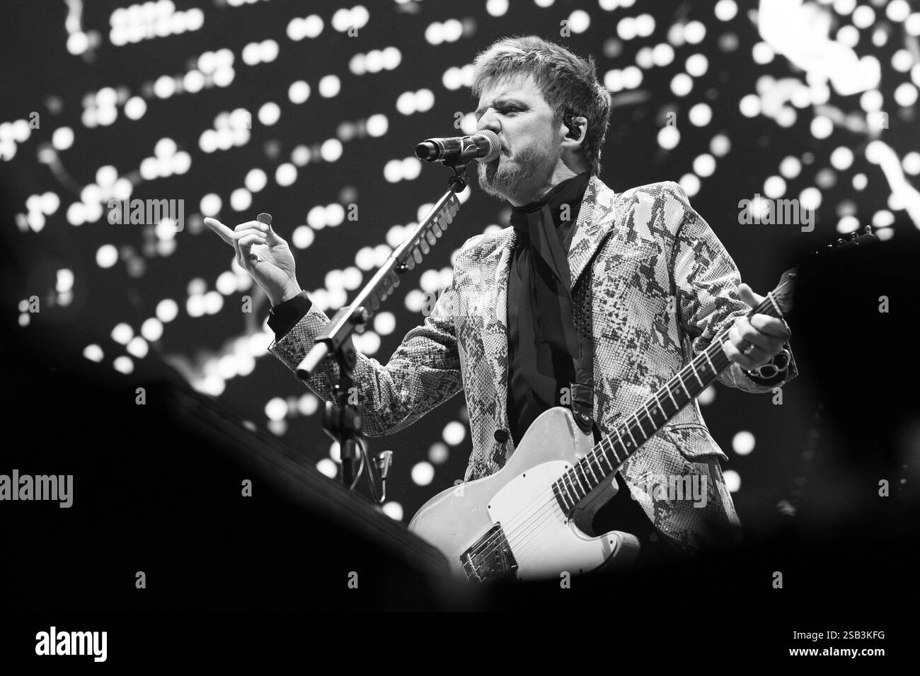The artist, Coque Malla, during his concert at the Movistar Arena, on ...
