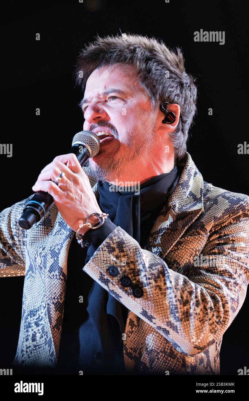 The artist, Coque Malla, during his concert at the Movistar Arena, on ...