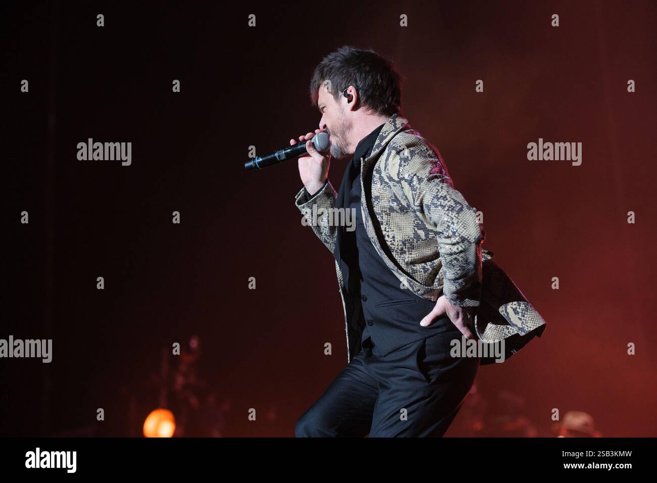 The artist, Coque Malla, during his concert at the Movistar Arena, on ...