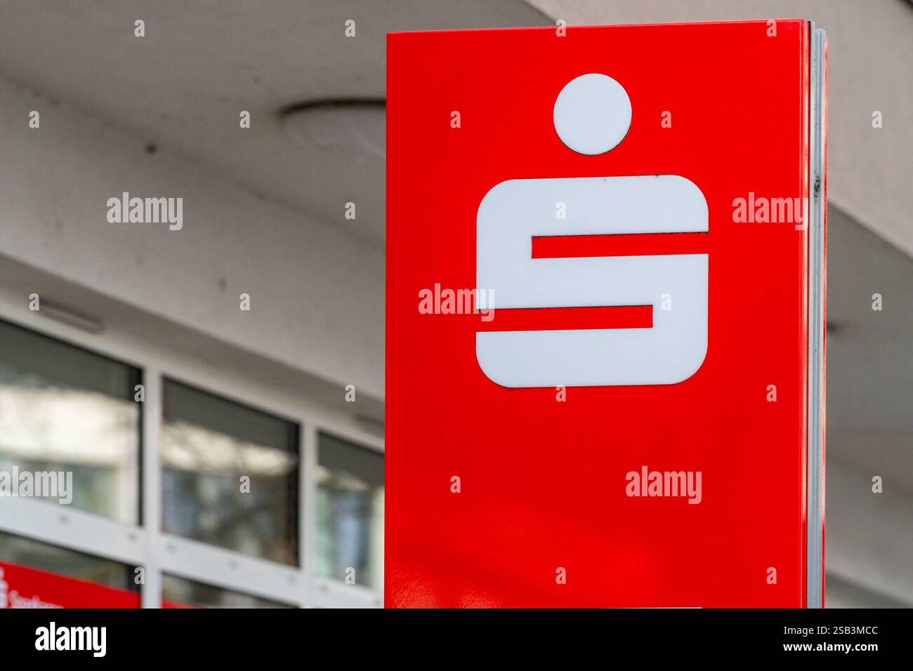 Regensburg, Bavaria, Germany - January 31, 2025: Sparkasse logo in ...