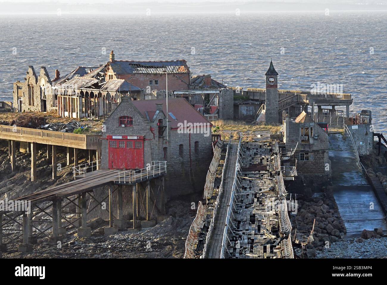 Birnbeck pier being restored to former glory hi-res stock photography ...
