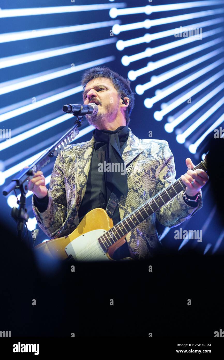 Madrid, Spain. 31st Jan, 2025. The artist, Coque Malla, during his ...