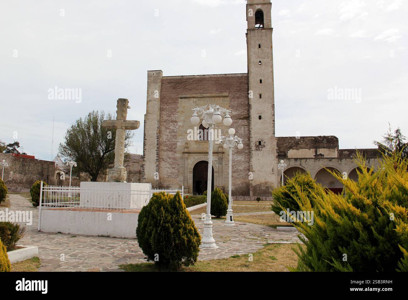 Zempoala, Hidalgo, Mexico - Feb 14 2024: Temple and former convent of ...