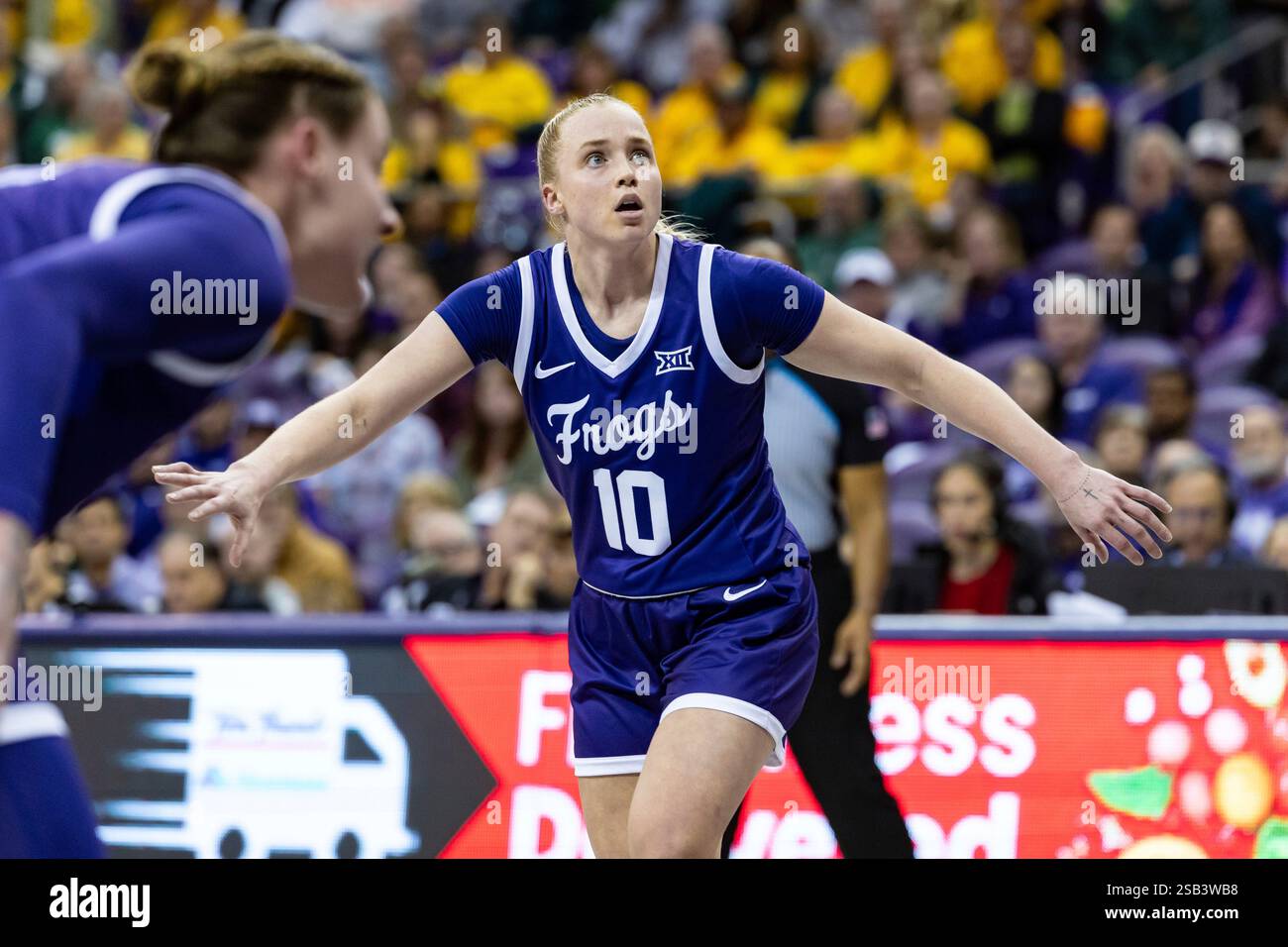 FORT WORTH, TX - JANUARY 26: TCU Horned Frogs guard Hailey Van Lith ...