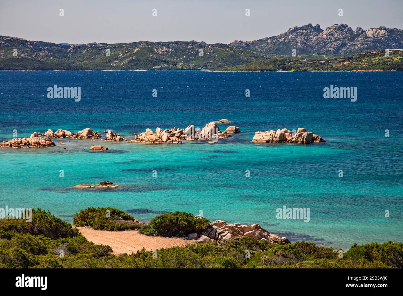 Sardinia sea. Beautiful beach. Sardinia Italy Stock Photo - Alamy