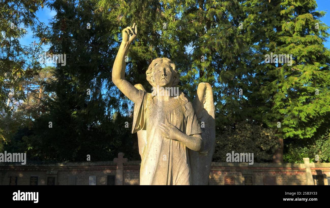 Cemetery of Gerrards Cross London - LONDON, UK - DECEMBER 20, 2024 ...