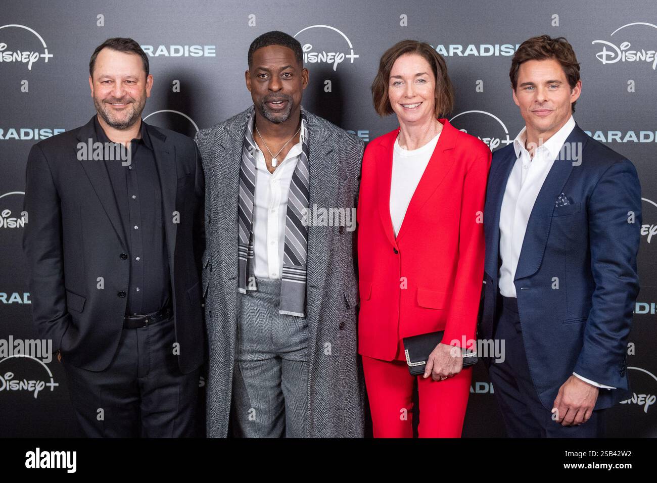 Dan Fogelman, Sterling K. Brown, Julianne Nicholson and James Marsden ...