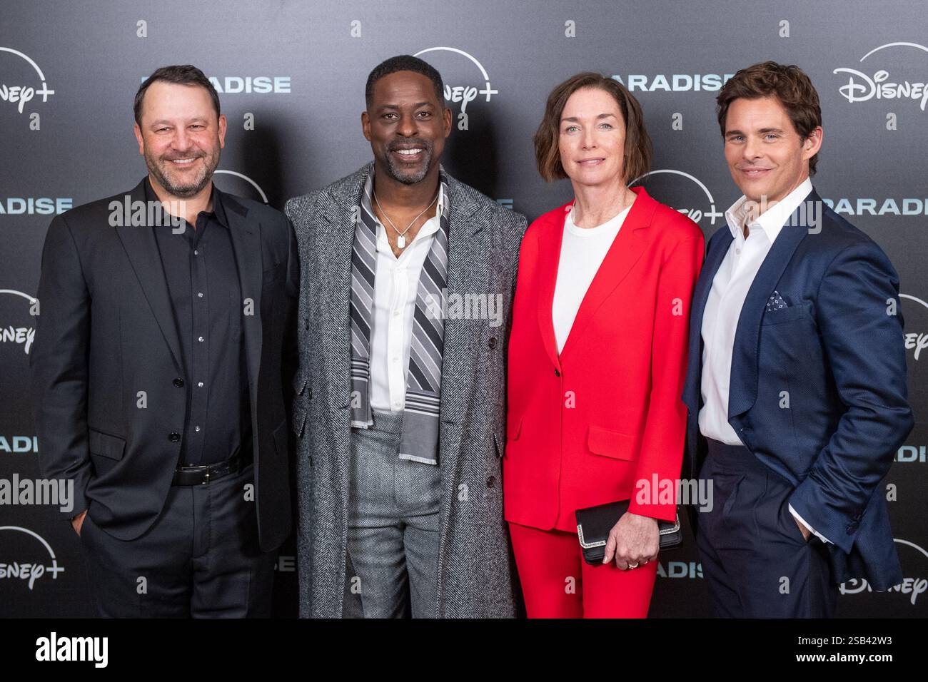 Dan Fogelman, Sterling K. Brown, Julianne Nicholson and James Marsden ...