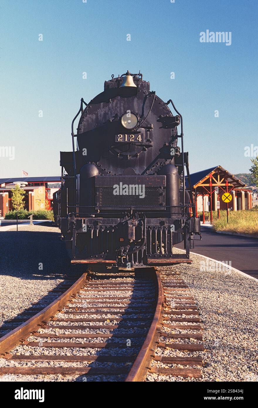 Old steam engine; Steamtown National Historic Site; largest collection ...