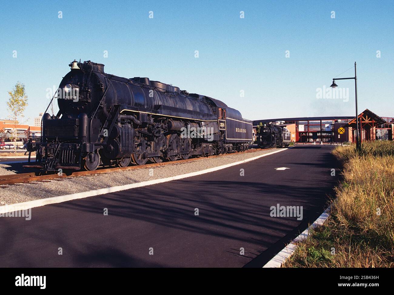 Old steam engine; Steamtown National Historic Site; largest collection ...
