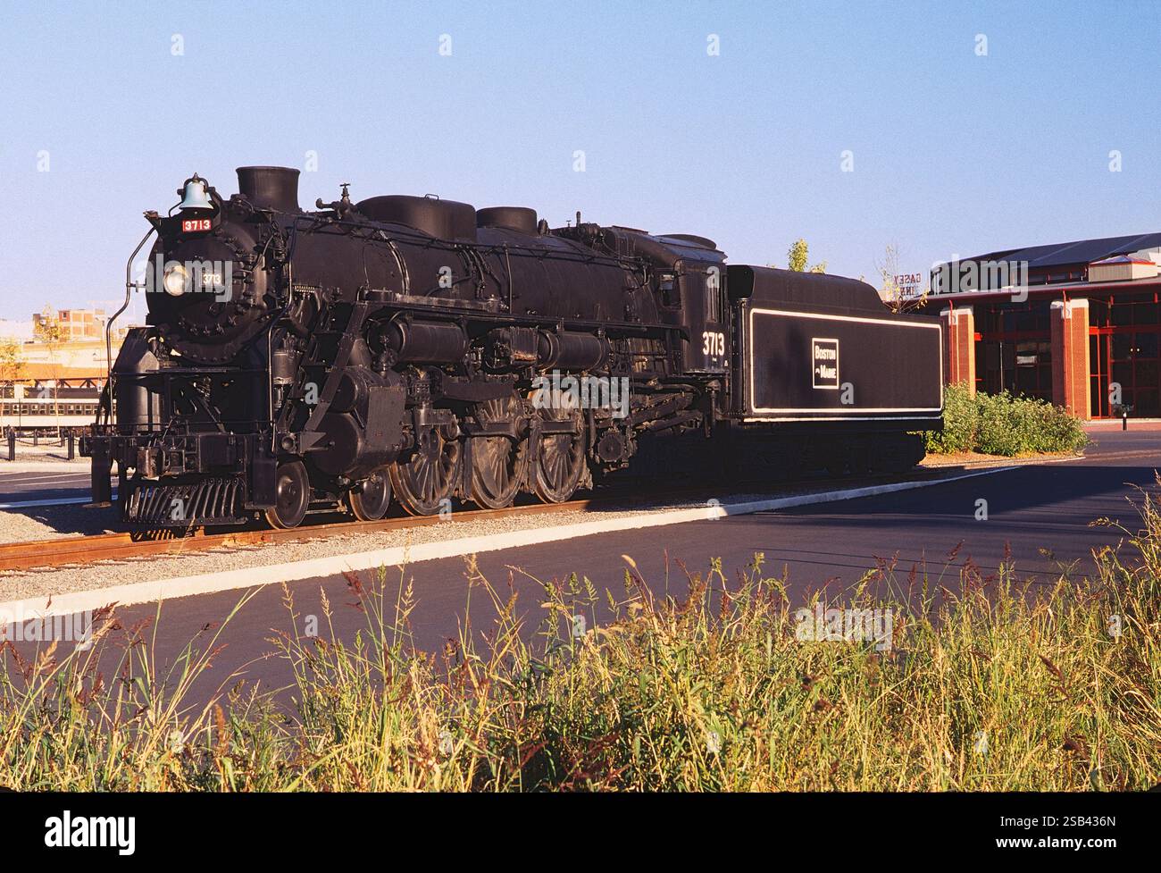 Old steam engine; Steamtown National Historic Site; largest collection ...