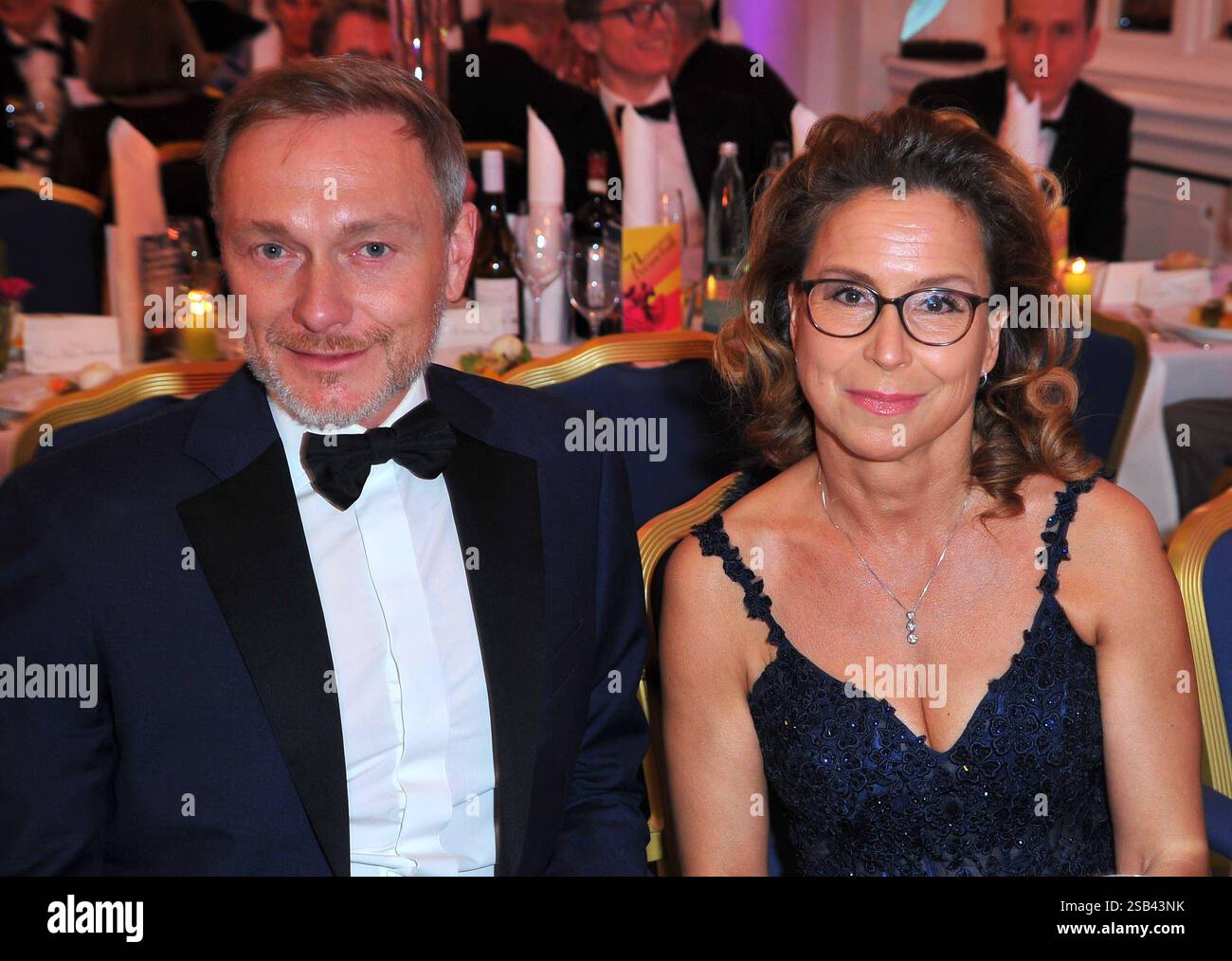 Christian Lindner und Carola Veit. 74. Hamburger Presseball am im Hotel ...