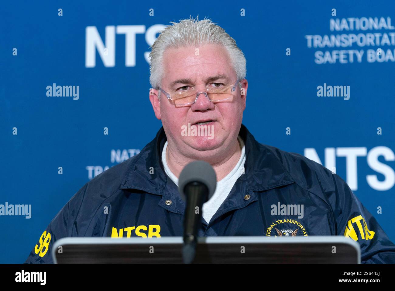 National Transportation Safety Board member Todd Inman speaks with ...