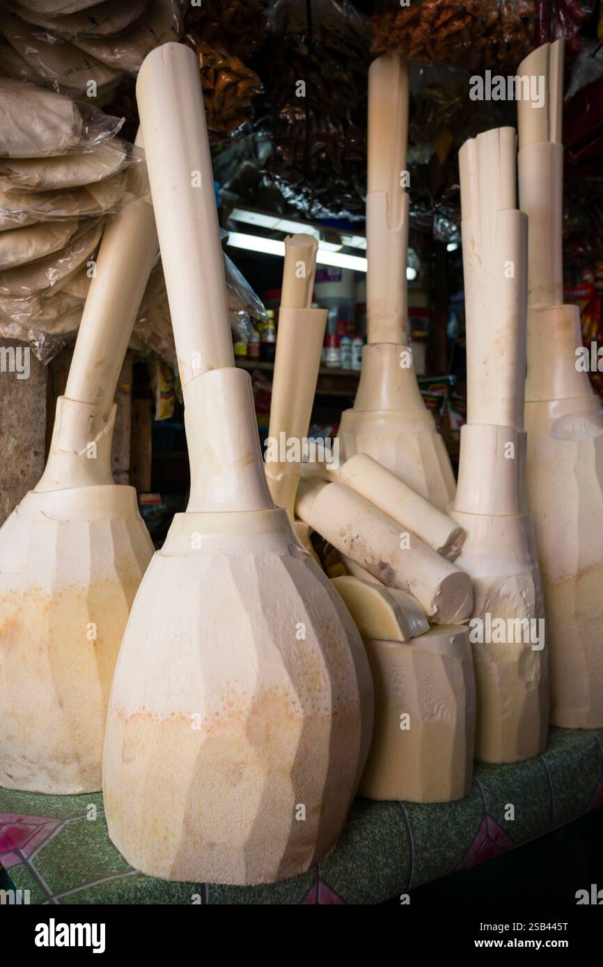 Heart of palm or palm heart is a vegetable harvested from the inner ...