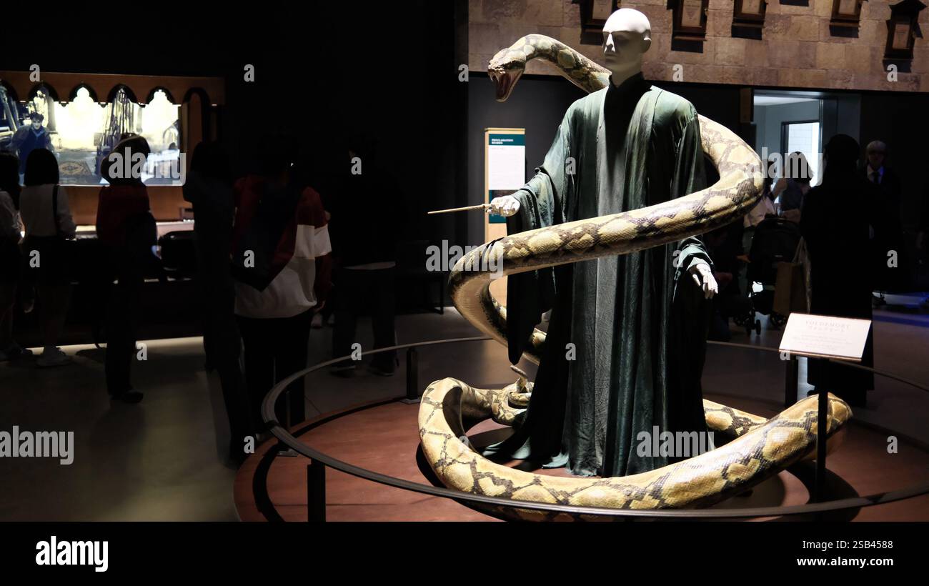 Tokyo - May 15 2024: Lord Voldemort's model in Warner Bros. Studio. it ...