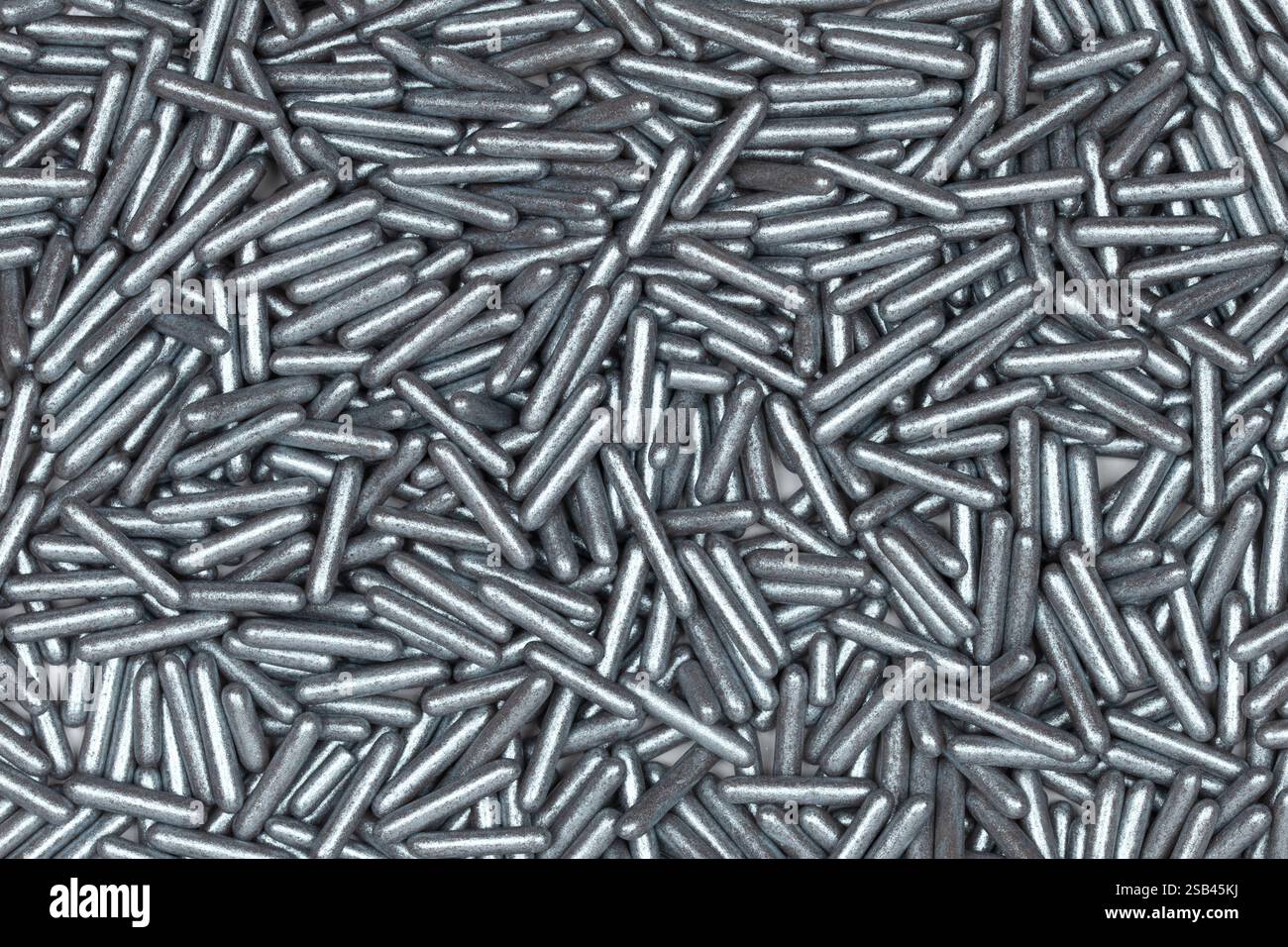 Shiny Silver Sugar Sprinkles Close-Up – Metallic Edible Candy ...